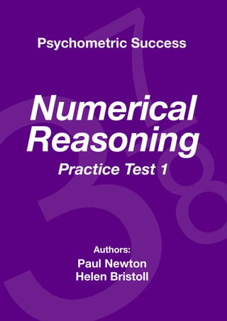 Psychometric success numerical ability reasoning practice test 1 - copy ...