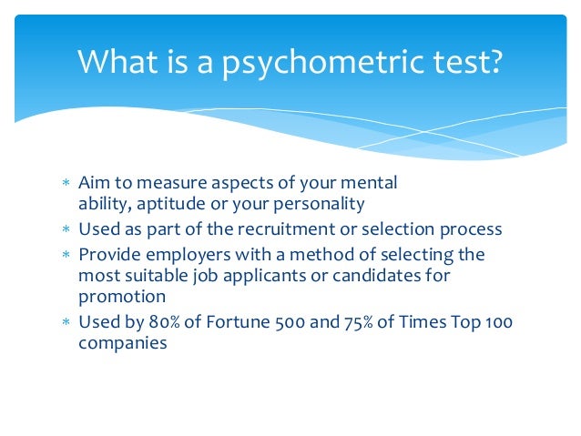 Psychometric test