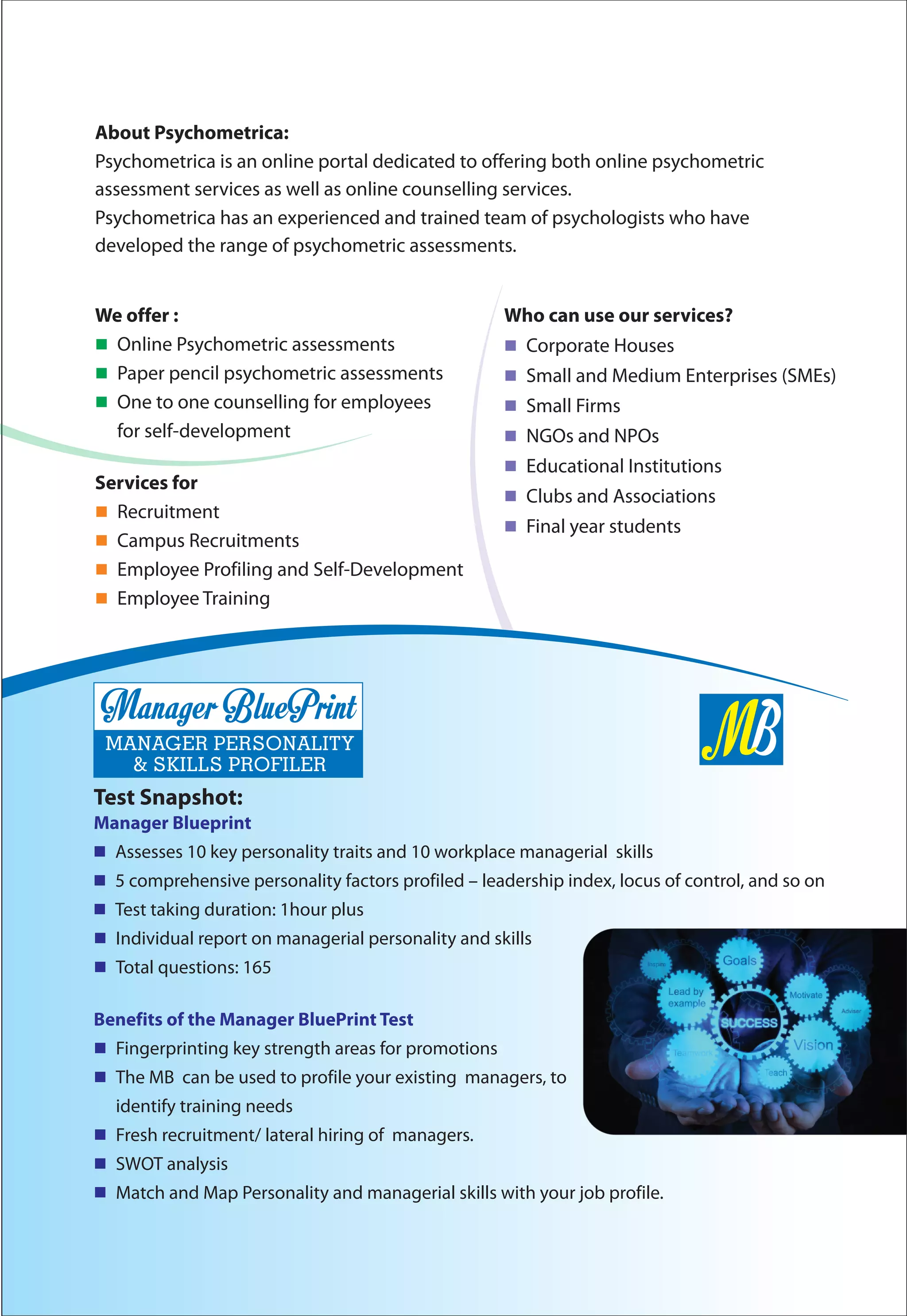 Psychometric Tests for Corporate - Psychometrica.ae