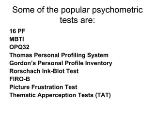 Psychometrictest | PPT
