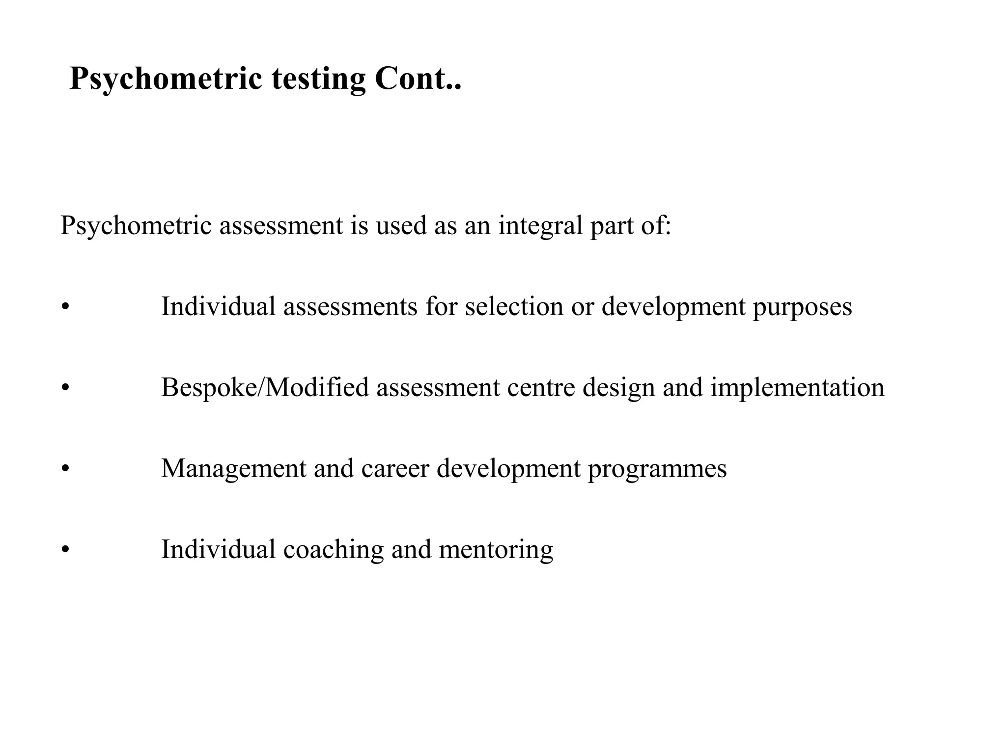 Psychometric testing | PPT