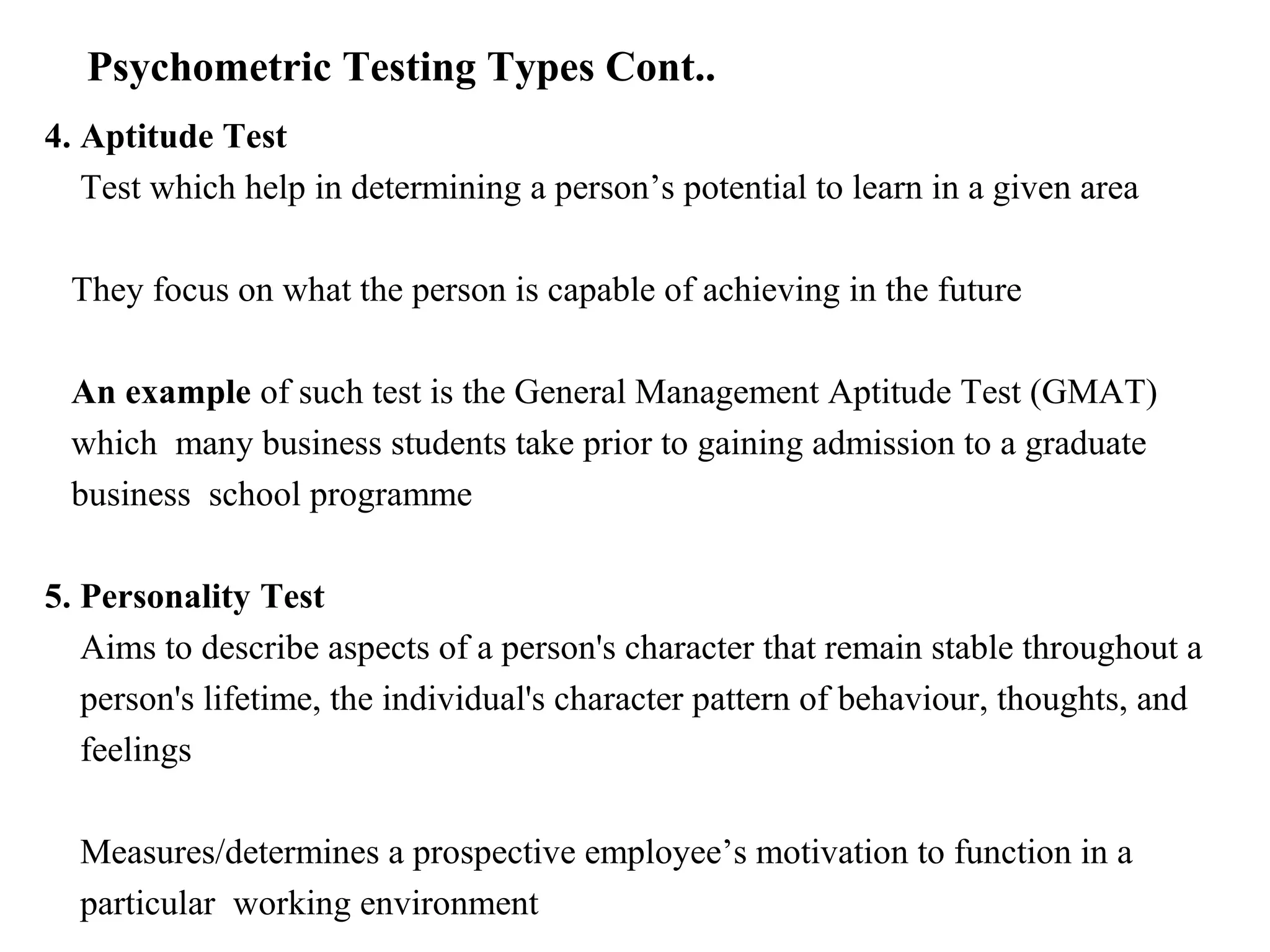 Psychometric testing | PPT