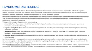 Psychometric Services Testing for Recruitment | PPT