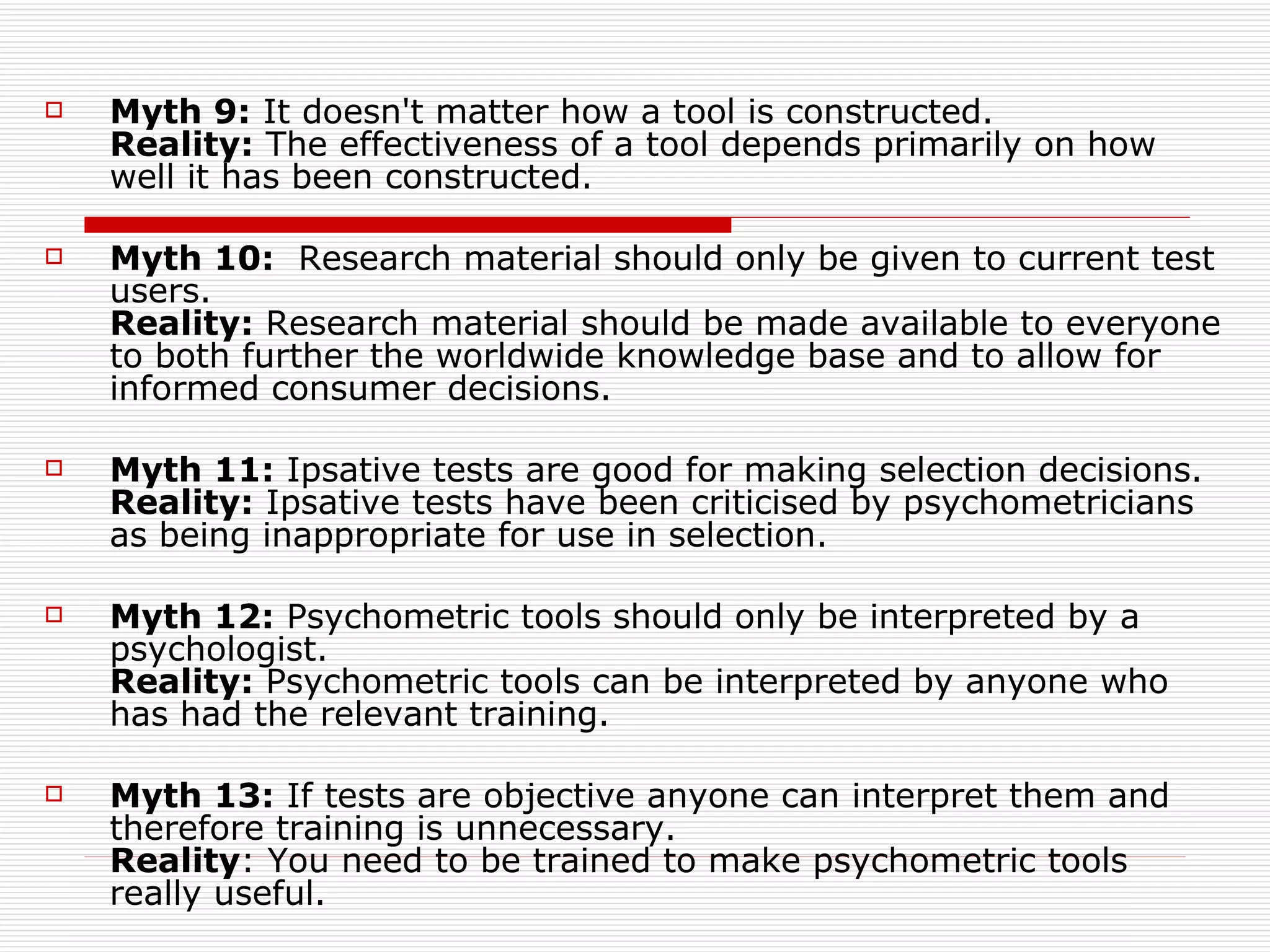 Psychometric Test to understand Behavior | PPT