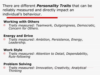 Psychometric Test to understand Behavior | PPT