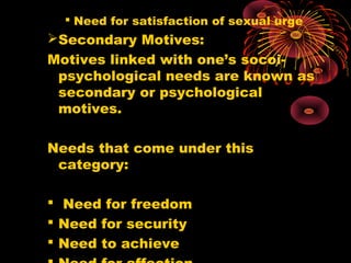 Psychology: Motivation,Types of Motivation & Theories of Motivation | PPT