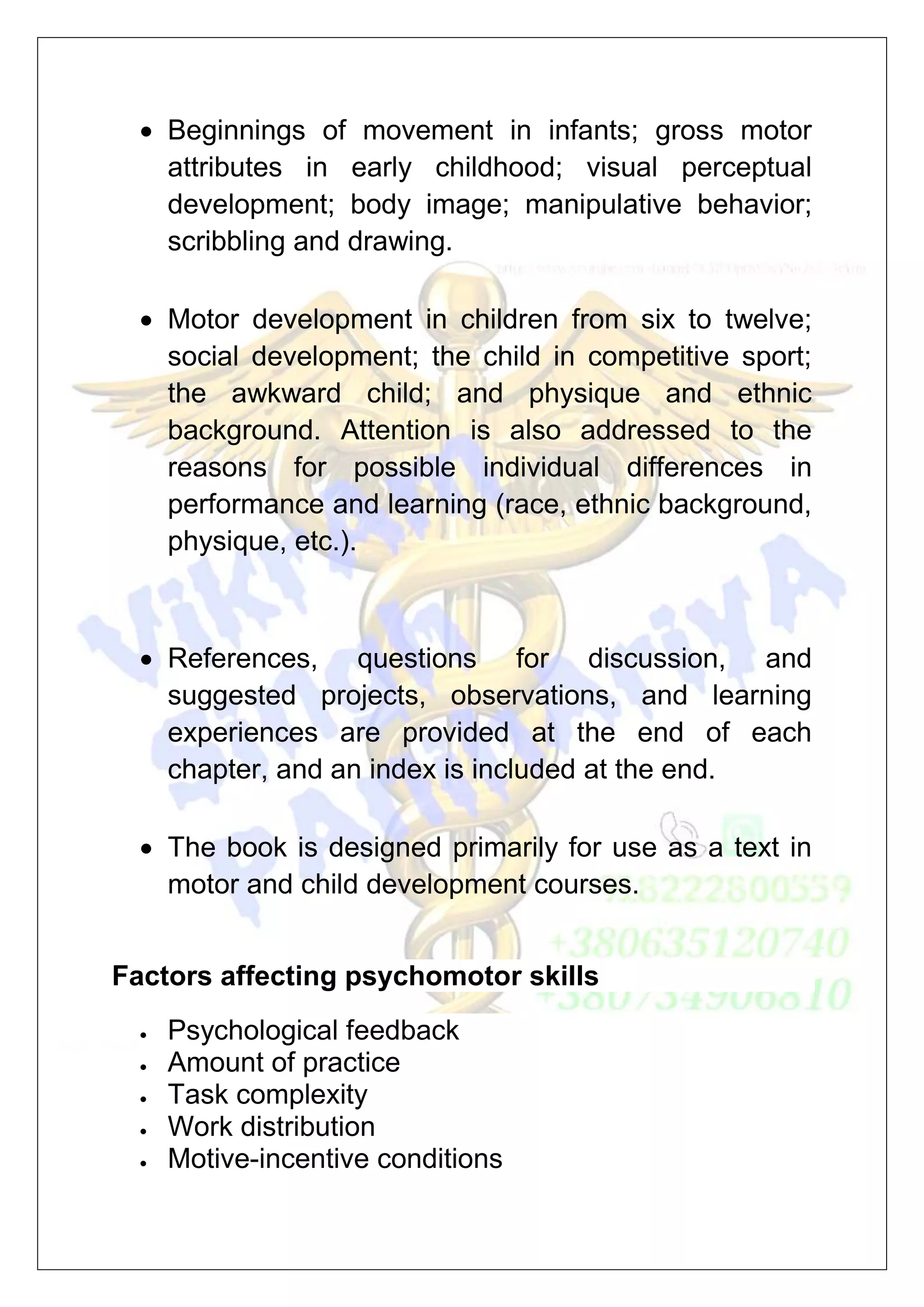 Psychomotor development | PDF
