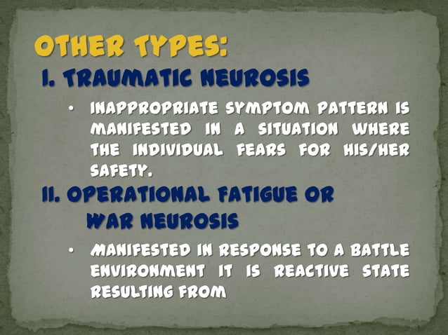 Psychoneurosis | PPTX | Brain and Nervous System Disorders | Diseases ...