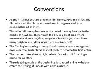 Psycho opening analysis | PPTX