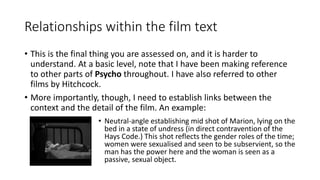 Psycho opening analysis year 12 | PPTX