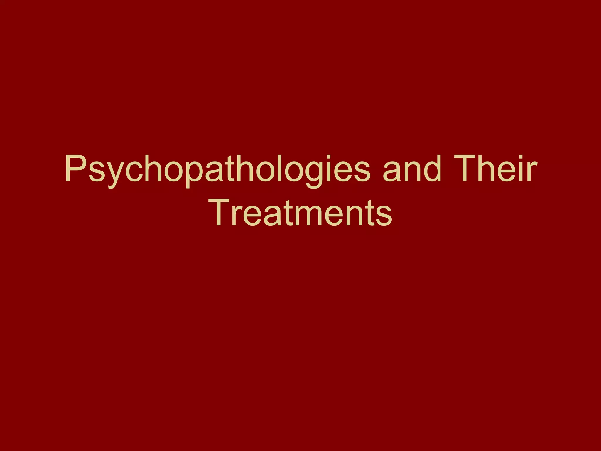 Psychopathology | PPT
