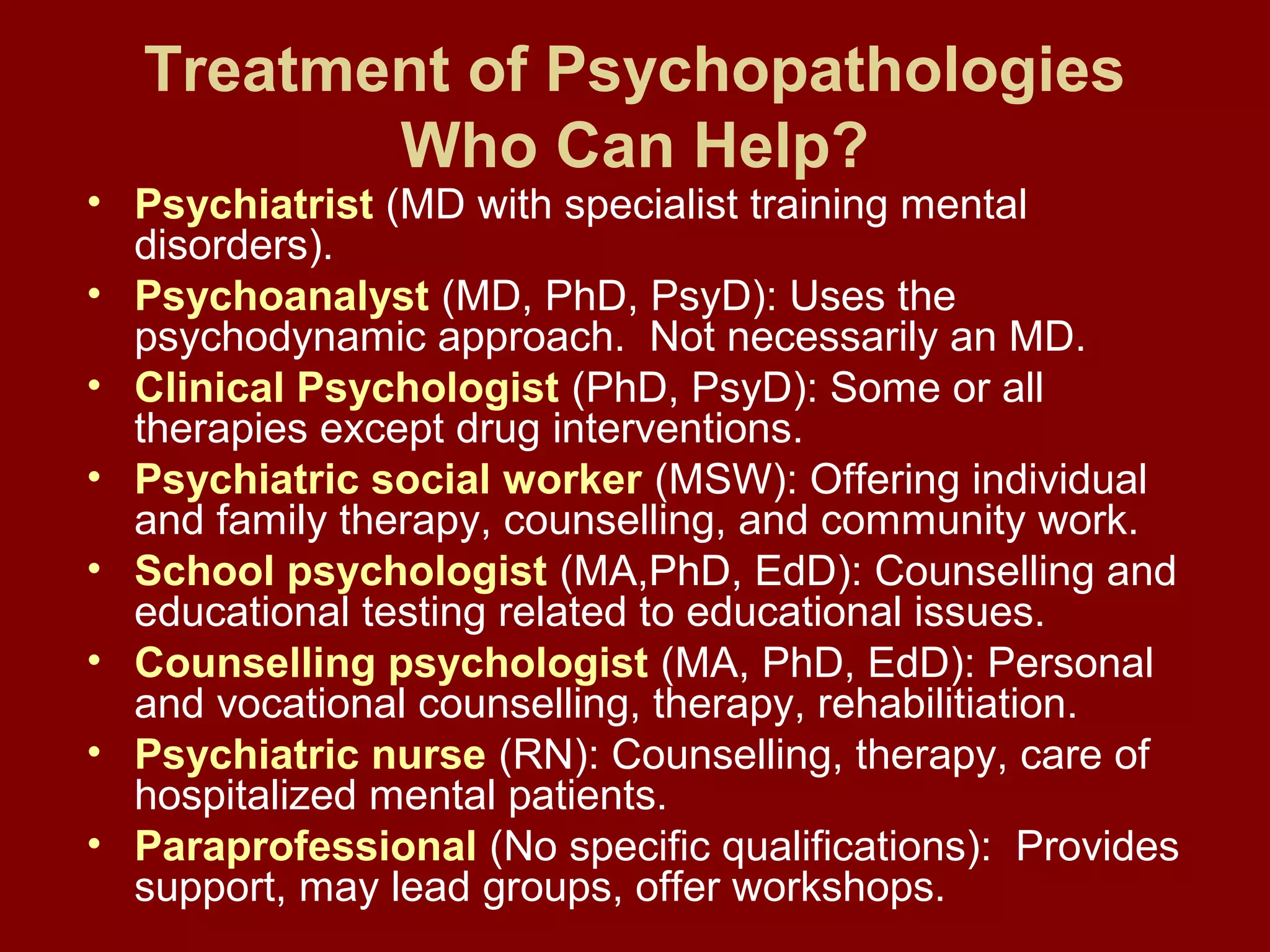 Psychopathology | PPT