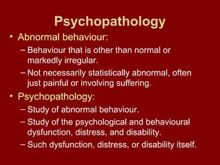 Psychopathology | PPT