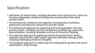 AQA A-level Psychology Revision: Psychopathology - abnormality | PPTX