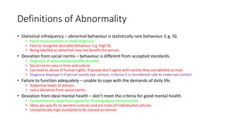 AQA A-level Psychology Revision: Psychopathology - abnormality | PPTX