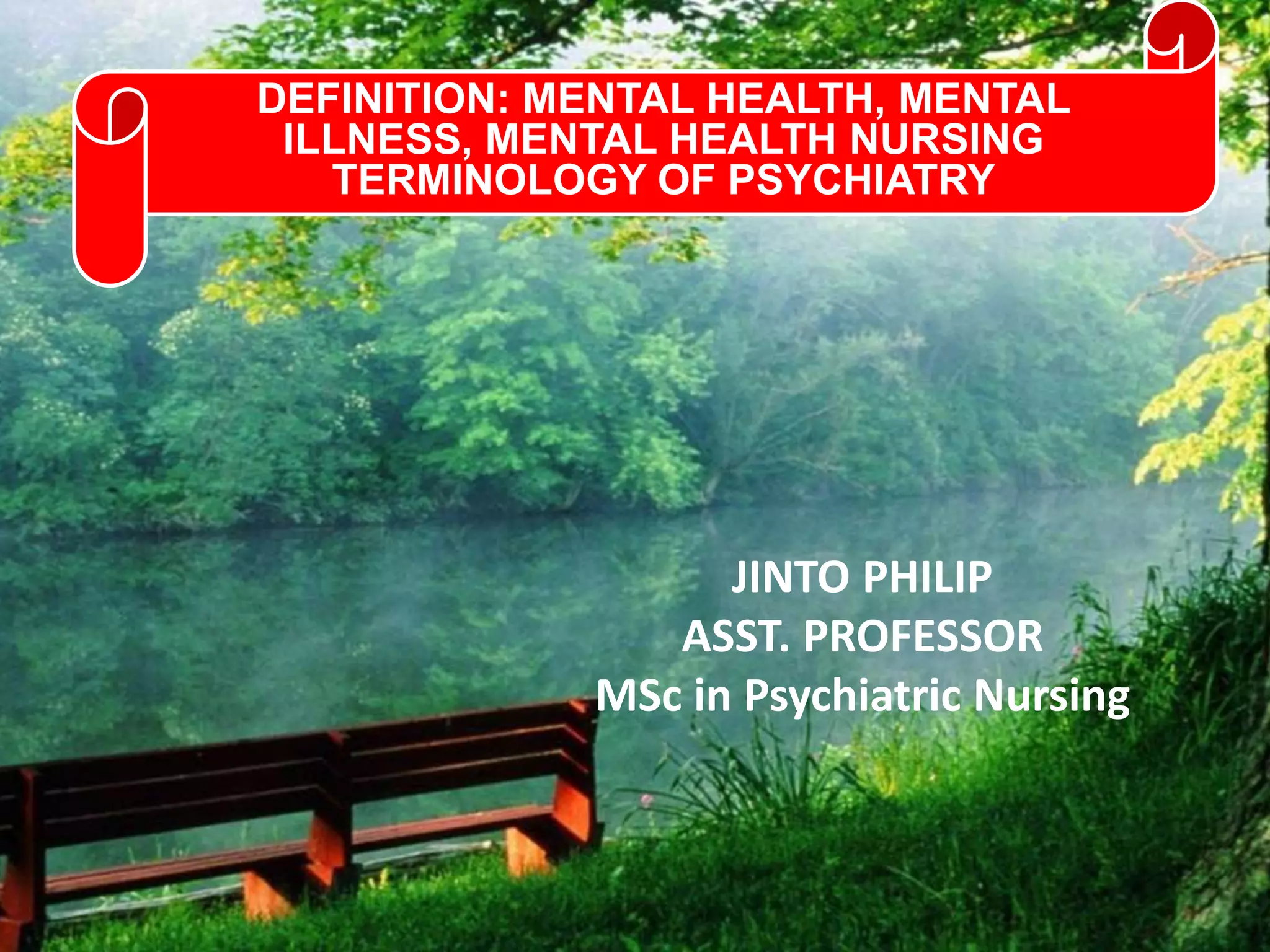 Psychopathology of mental disorders | PPTX