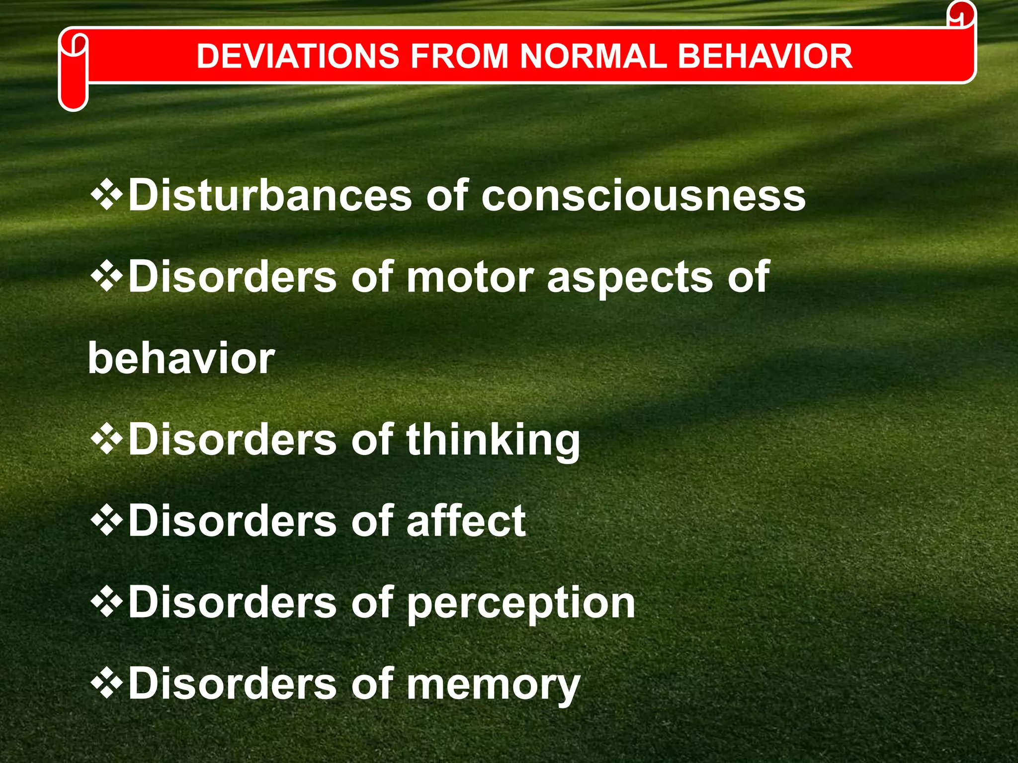 Psychopathology of mental disorders | PPTX