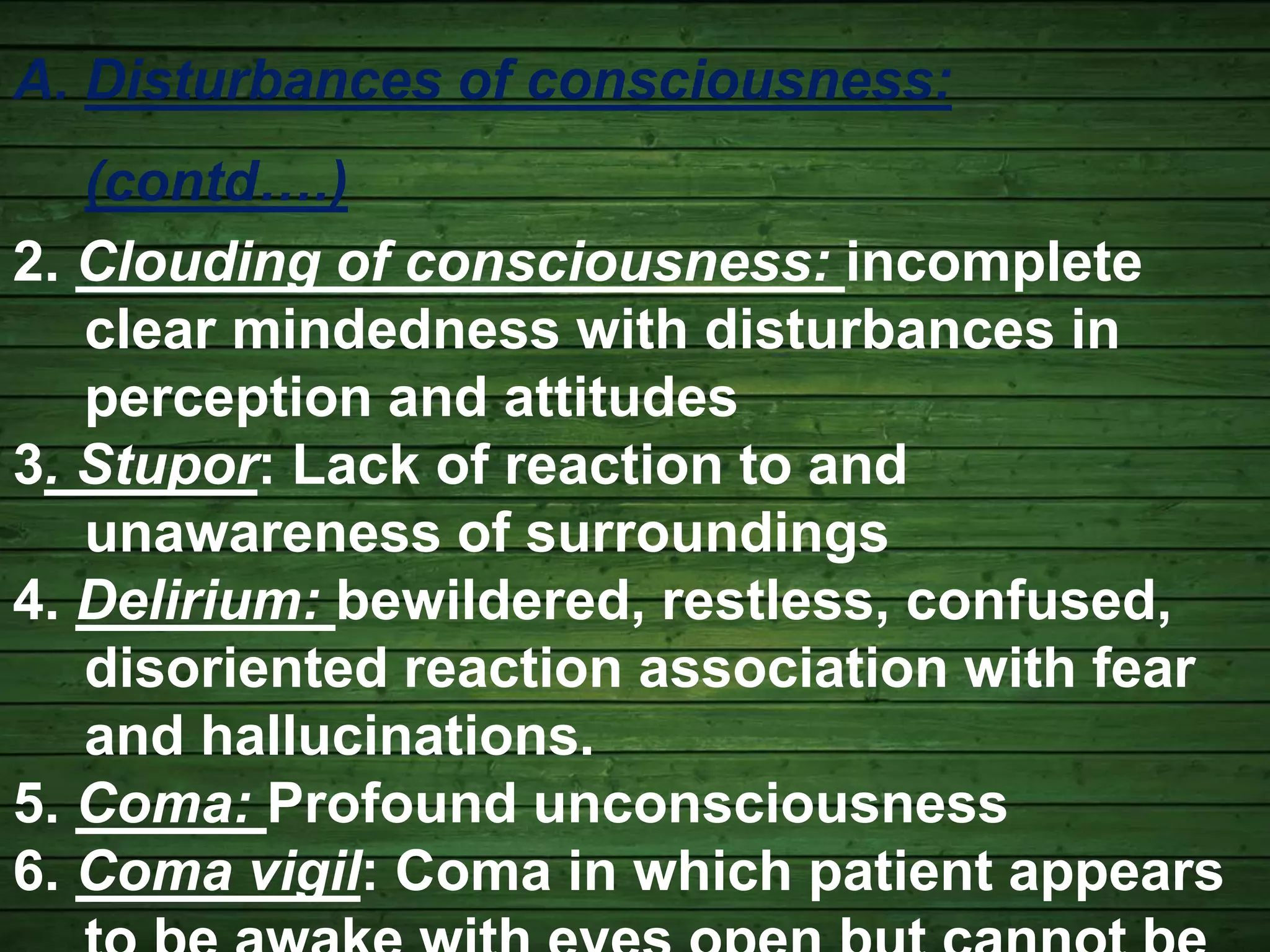 Psychopathology of mental disorders | PPTX