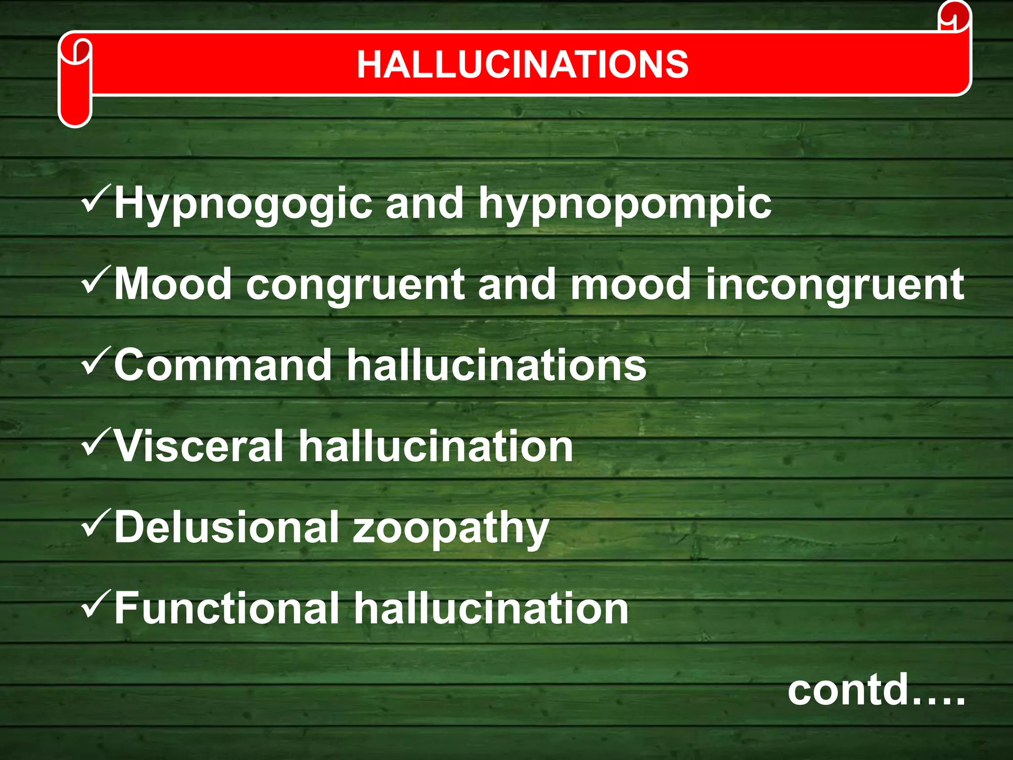Psychopathology of mental disorders | PPTX