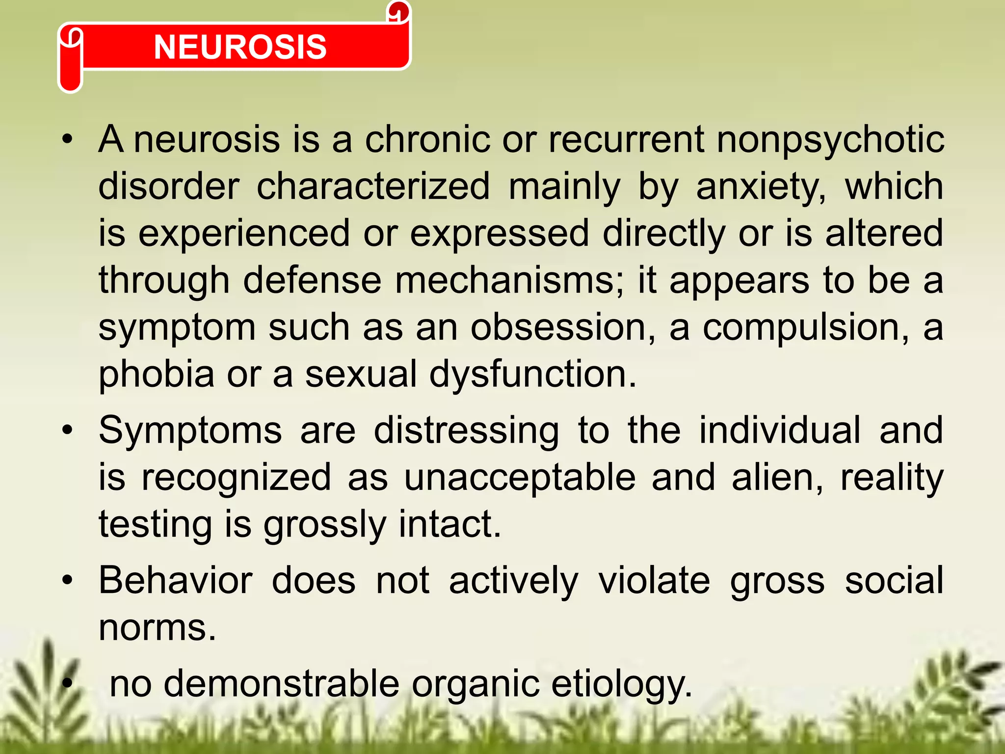 Psychopathology of mental disorders | PPTX