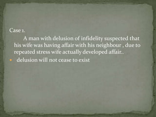 Psychopathology of delusion | PPTX