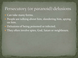 Paranoid Delusions