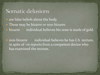 Somatic Delusions Schizophrenia