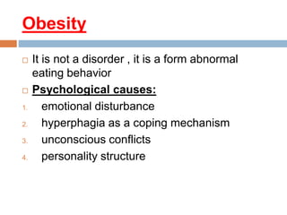 Psychopathology of eating disorders | PPTX | Mental Health | Diseases ...