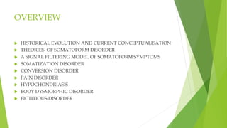 Psychopathology of Somatoform Disorders | PPTX