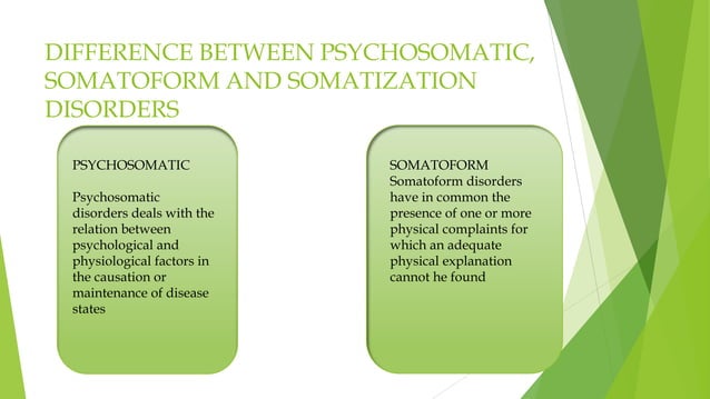 Psychopathology of Somatoform Disorders | PPTX | Mental Health ...