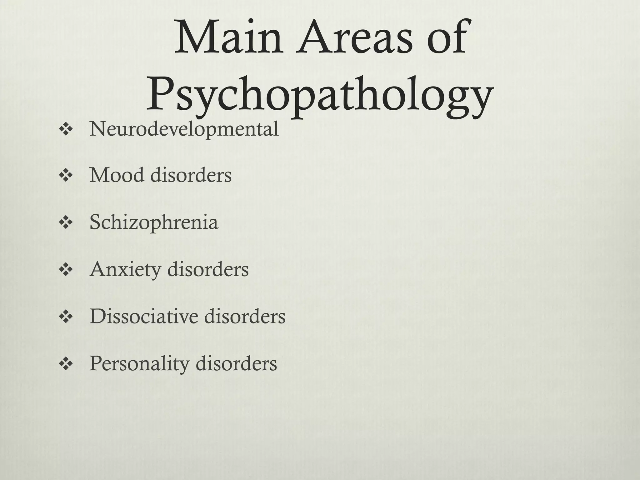 Psychopathology | PDF
