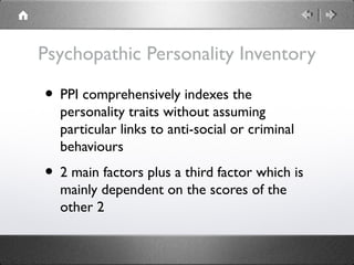 Psychopathic Personality