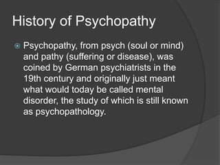Psychopathy | PPTX