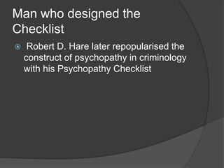 Psychopathy | PPTX