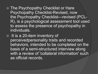 Psychopathy | PPTX