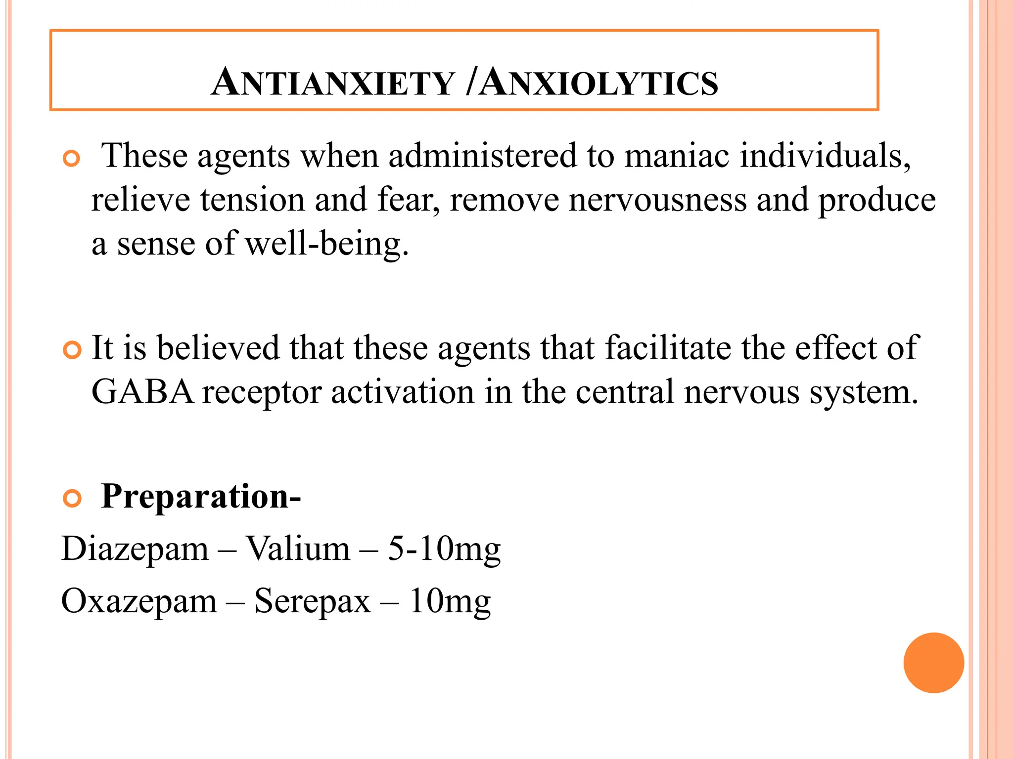 Psychopharmacological agents. | PPTX