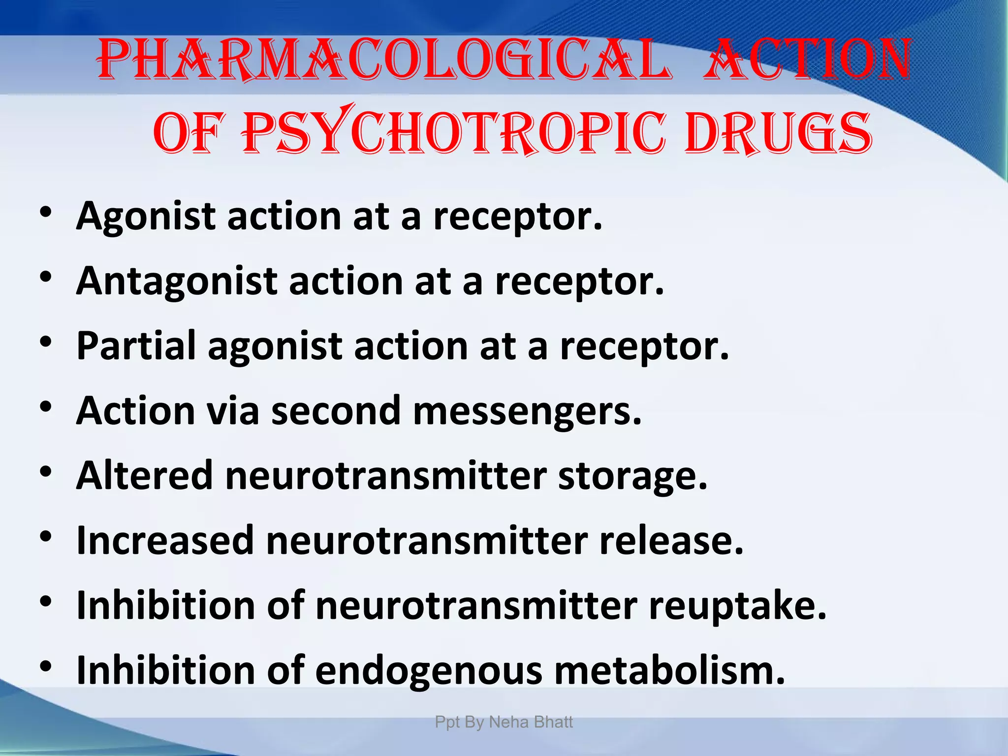 Psychopharmacology | PPT