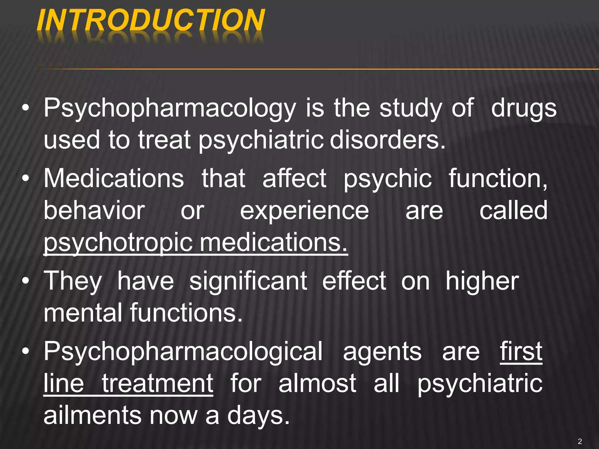Psychopharmacology | PPTX