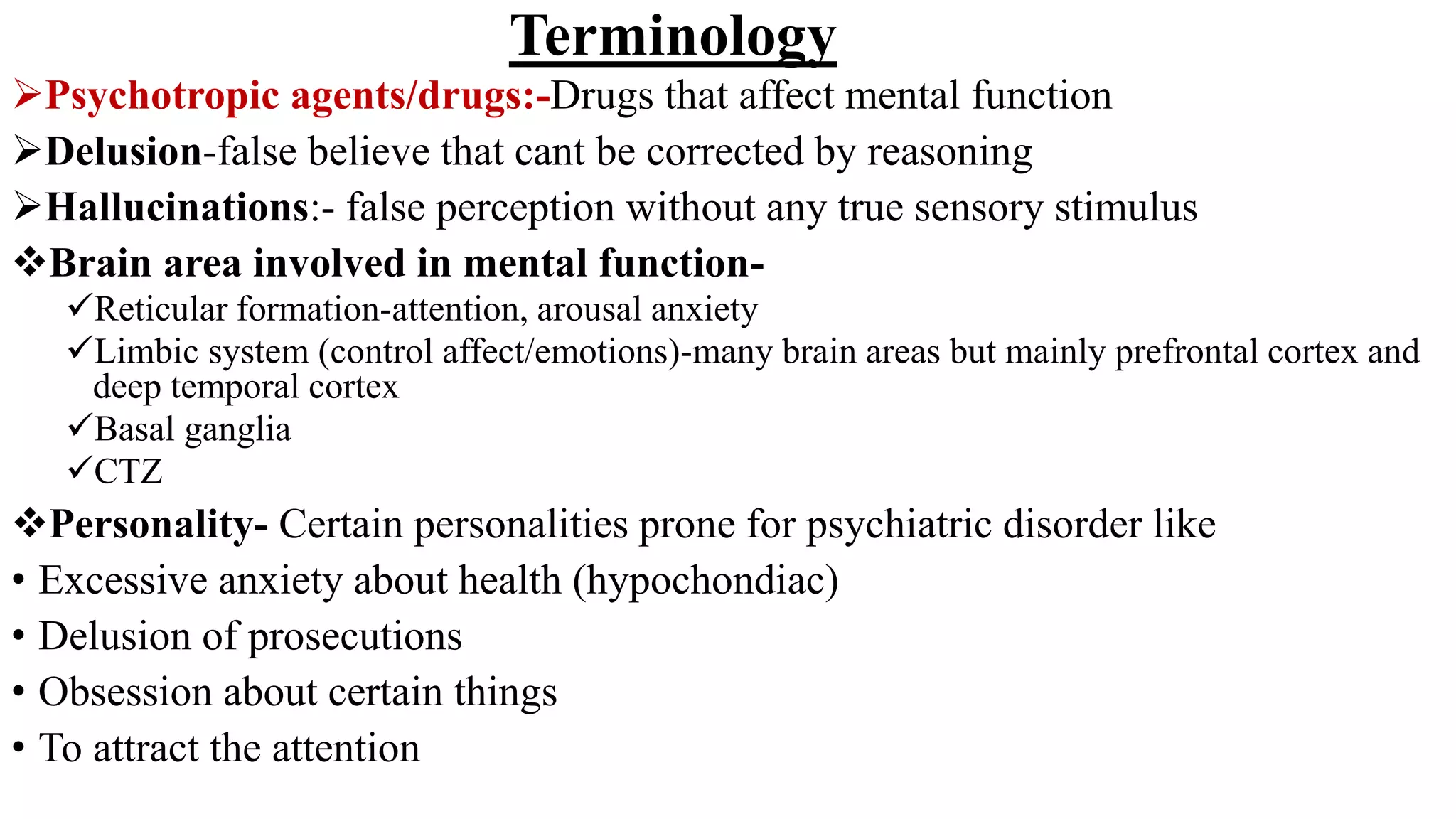 Psychopharmacology | PPT