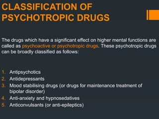 Psychopharmacology - Antipsychotics Drugs | PPTX