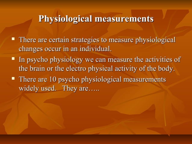 Physiological measurements | PPS | Medical Tests | Medical Health