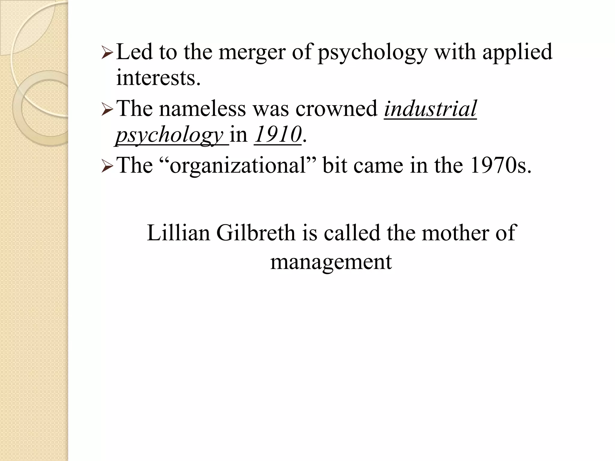 Industrial Organizational Psychology . ppt | PPTX