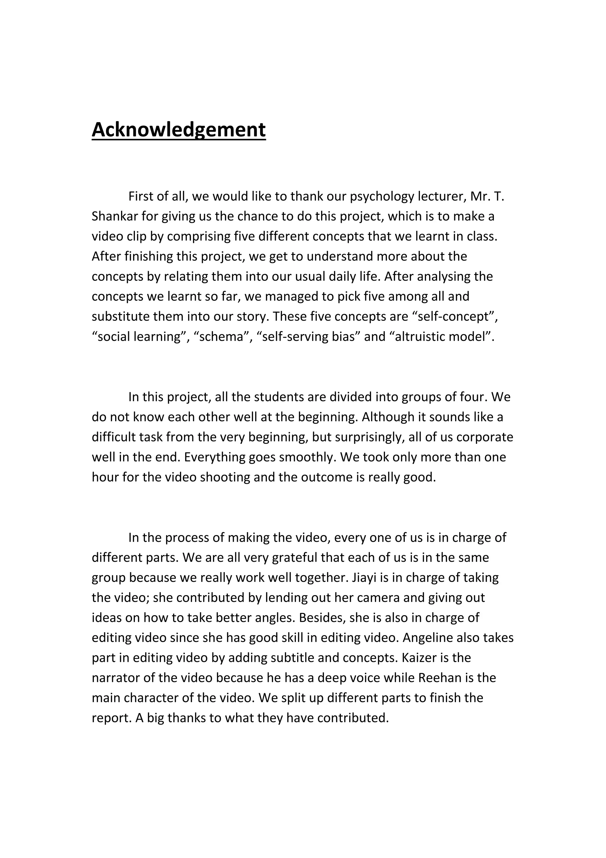 Psycho report | DOCX