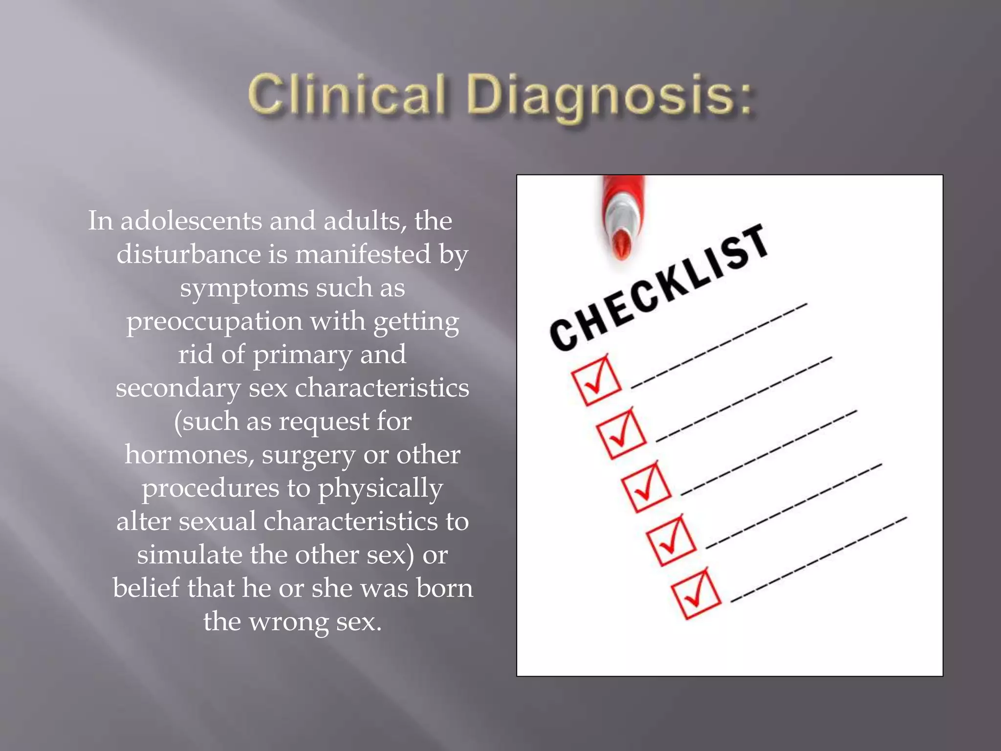 Psychosexual disorder | PPTX