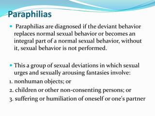 Psychosexual disorders | PPTX