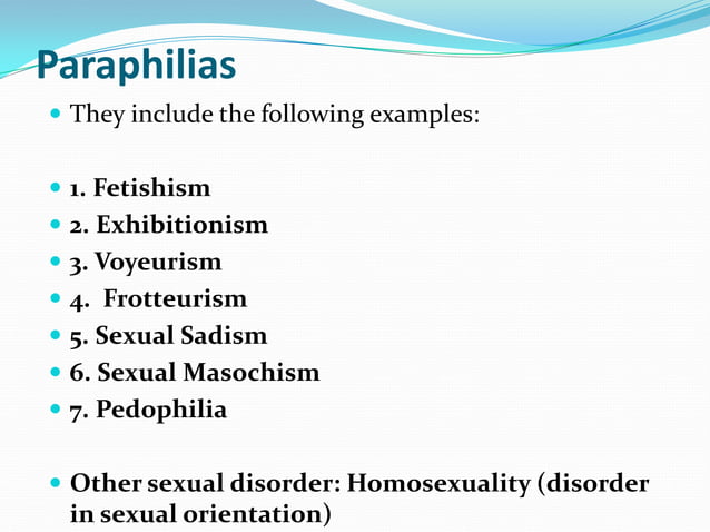 Psychosexual disorders | PPTX | Sexual Conditions | Sexual Health