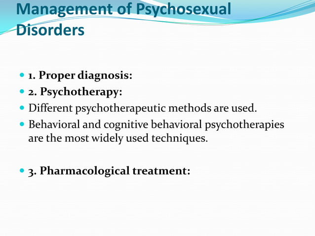 Psychosexual disorders | PPTX | Sexual Conditions | Sexual Health
