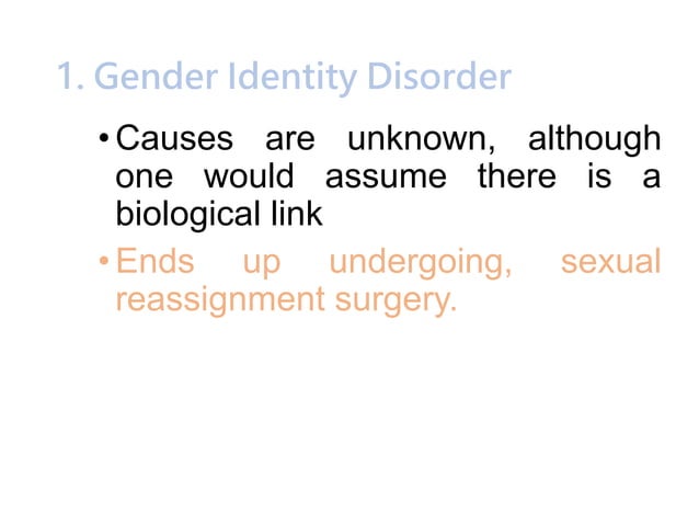 PSYCHOSEXUAL DISORDERS.pptx | Sexual Conditions | Sexual Health