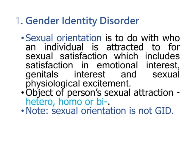 PSYCHOSEXUAL DISORDERS.pptx | Sexual Conditions | Sexual Health