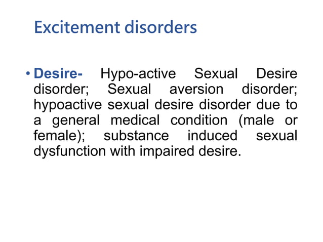 PSYCHOSEXUAL DISORDERS.pptx | Sexual Conditions | Sexual Health